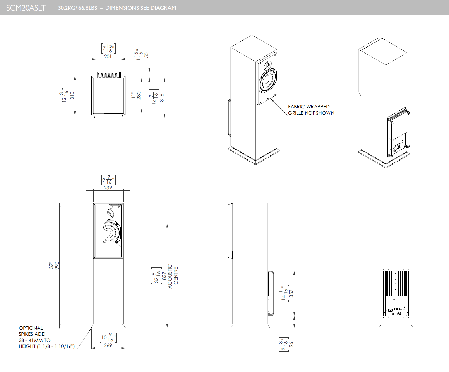 ATC SCM 20 SLT - Incinte acustice high-end de podea